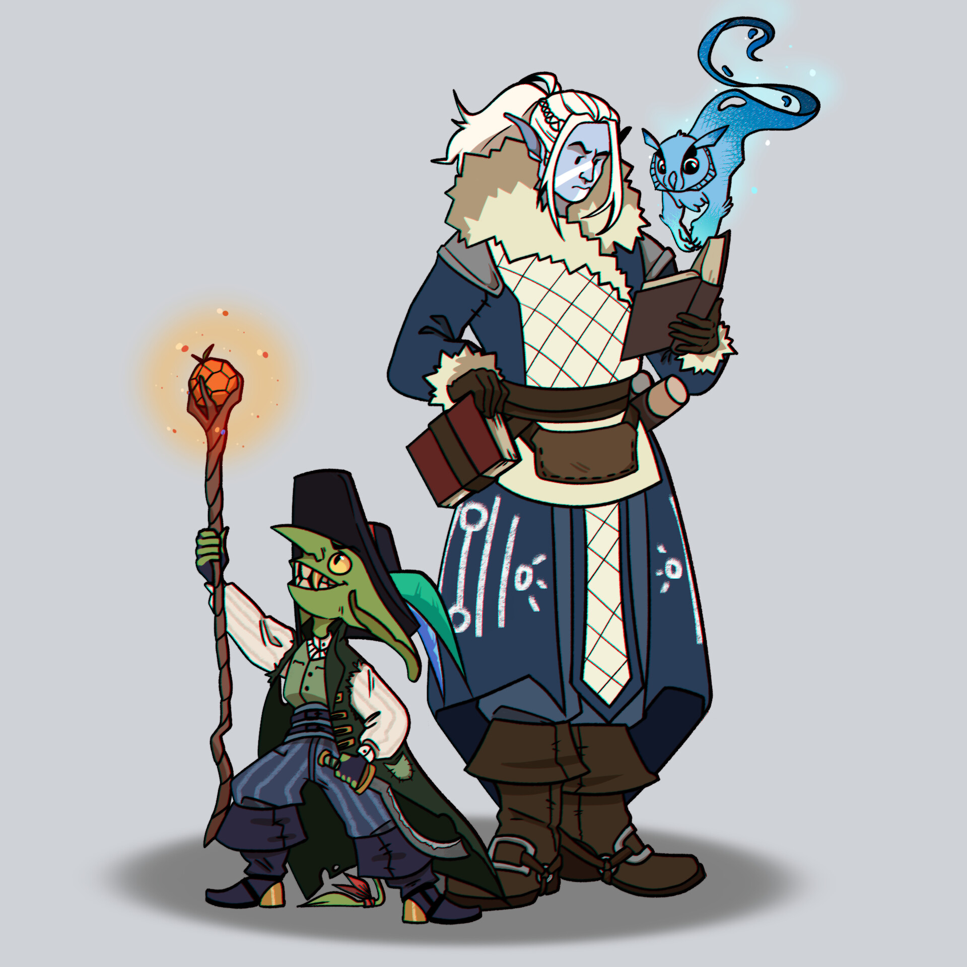 ArtStation - CLERIC AND THEIR LITTLE ROGUE