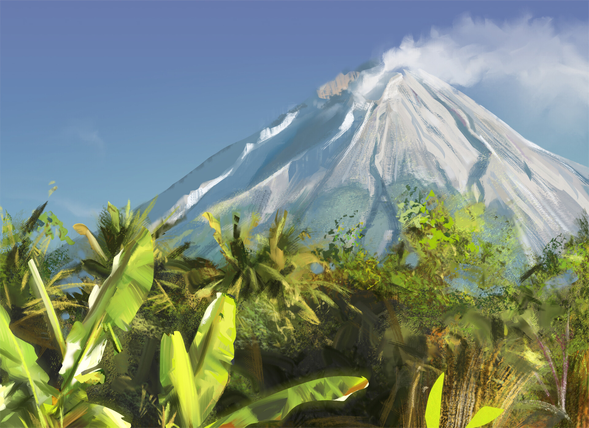 ArtStation - Jungle Volcano