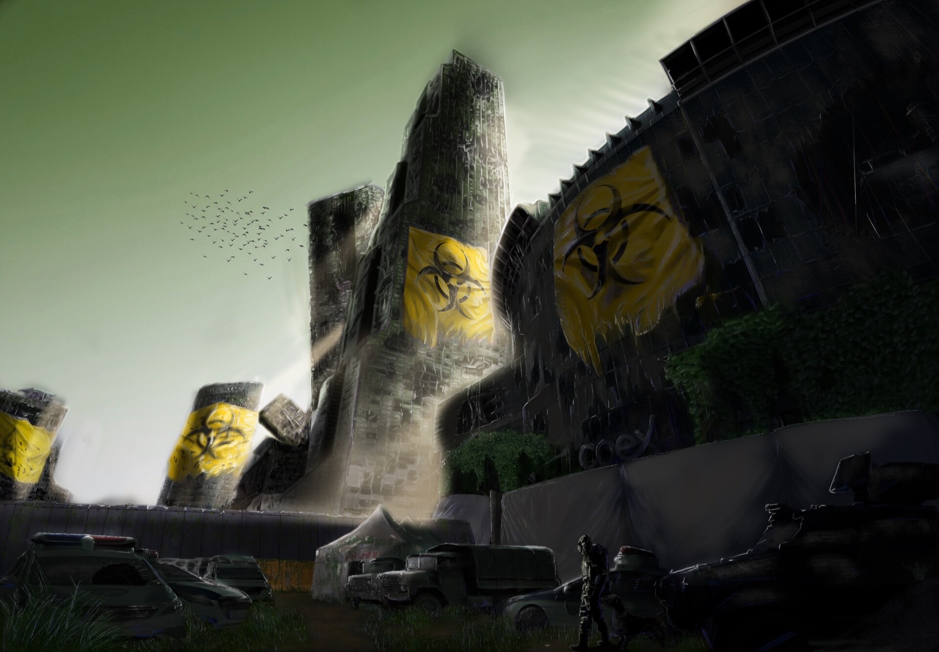 ArtStation - Post apocalypse Seoul