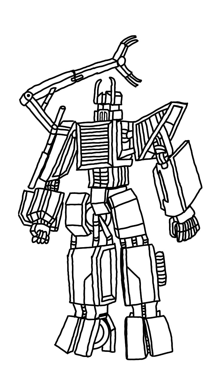 ArtStation - Transformers: Bludgeon line-art