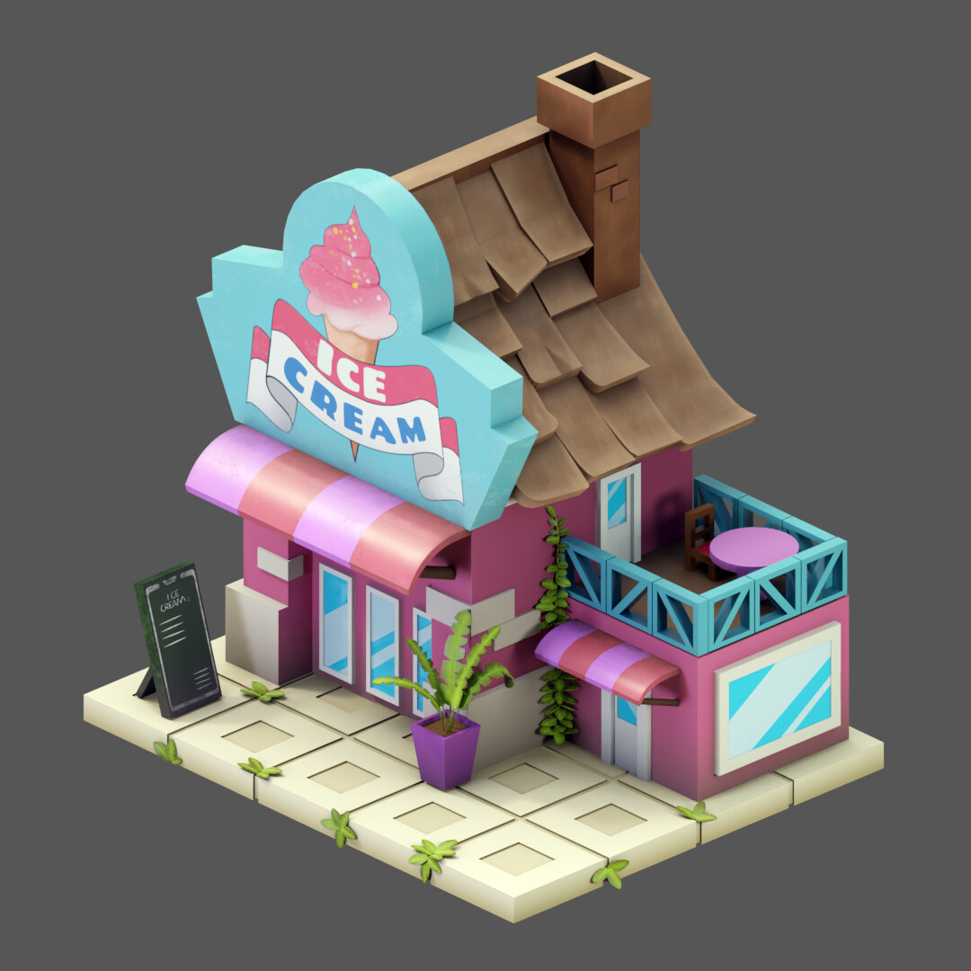 ArtStation - Ice Cream Store