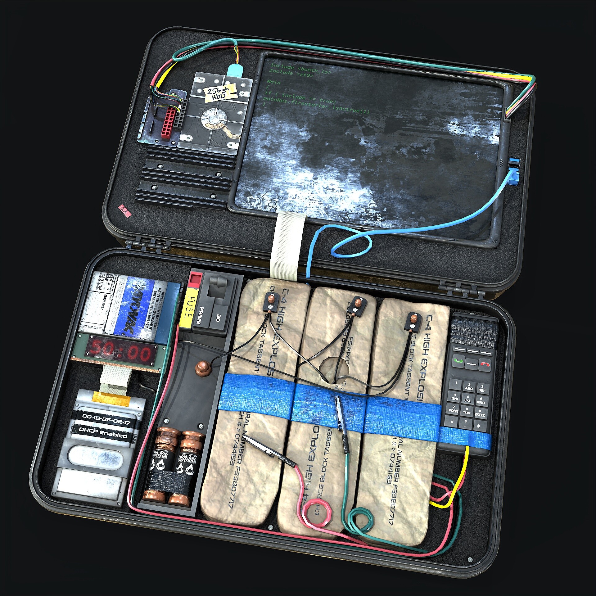 ArtStation - C4-EXPLOSIVE BAG