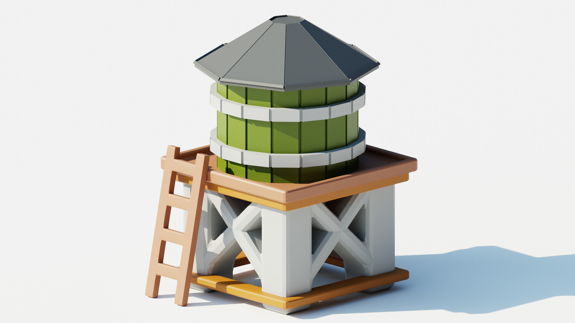 ArtStation - Water tank 3d low poly model