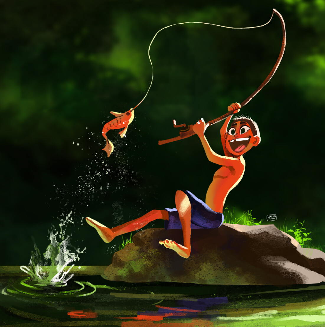 ArtStation - fishing