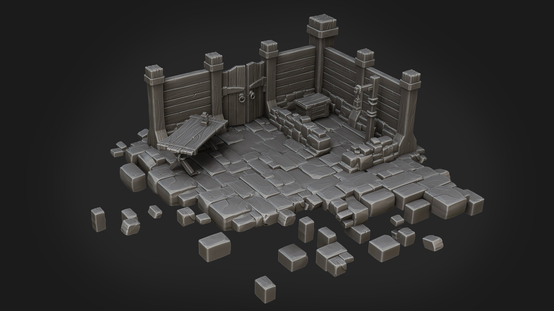 ArtStation - Fantasy stylized scene