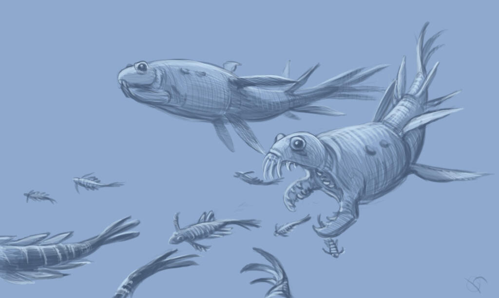 ArtStation - Aquatic Aliens Sketch