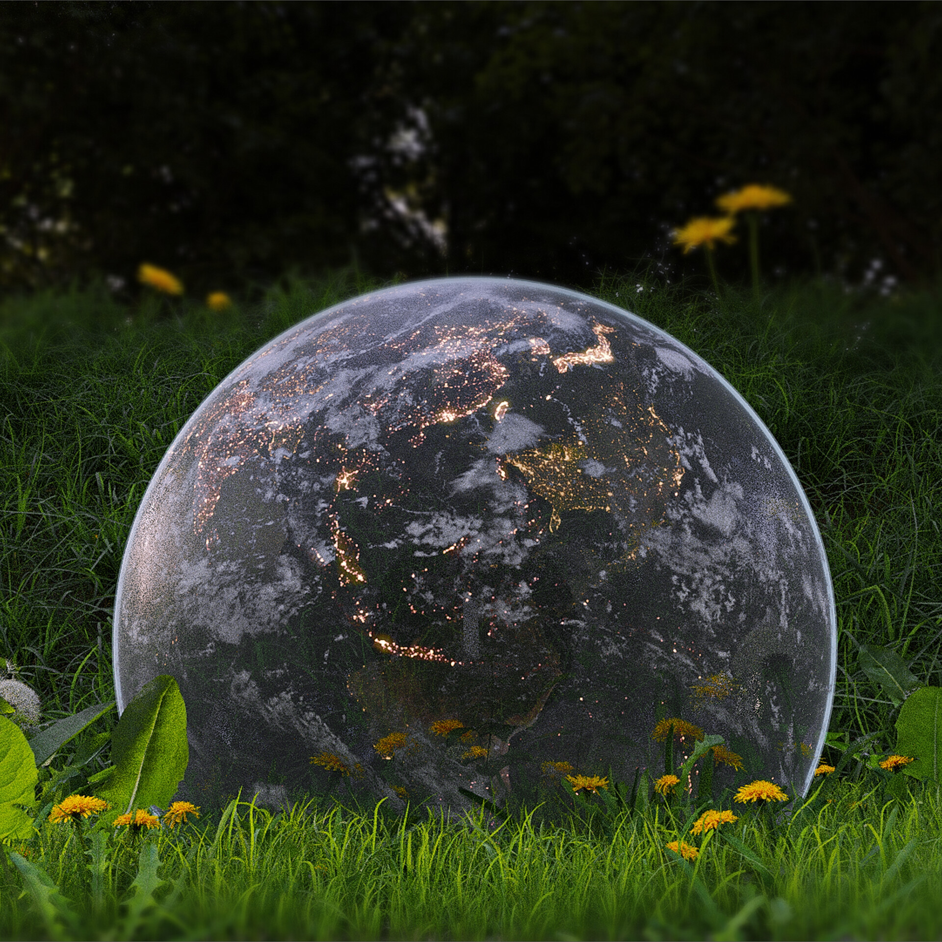 ArtStation - Earth on the ground 3D Blender