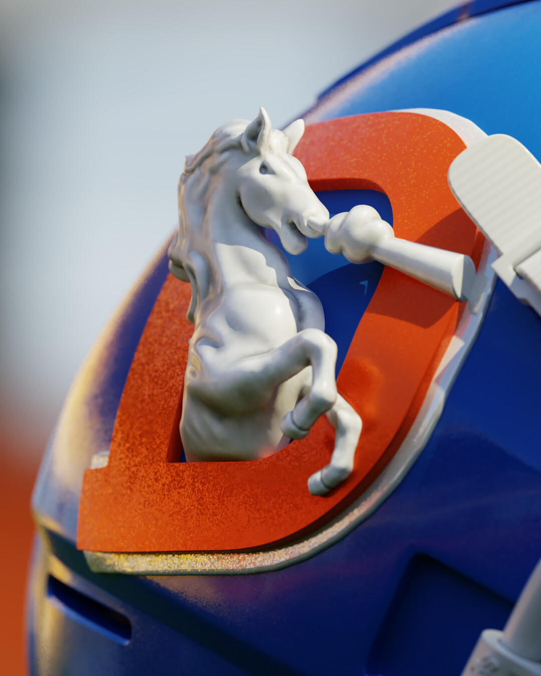 Simon Brokmann - 3D Art - Modern Throwbacks - Eagles v. Broncos