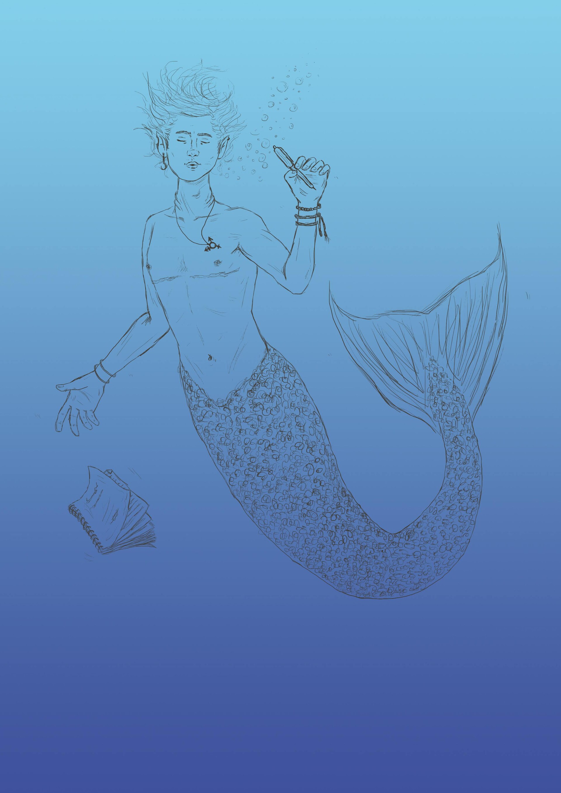 ArtStation - Trans Merman (WIP)