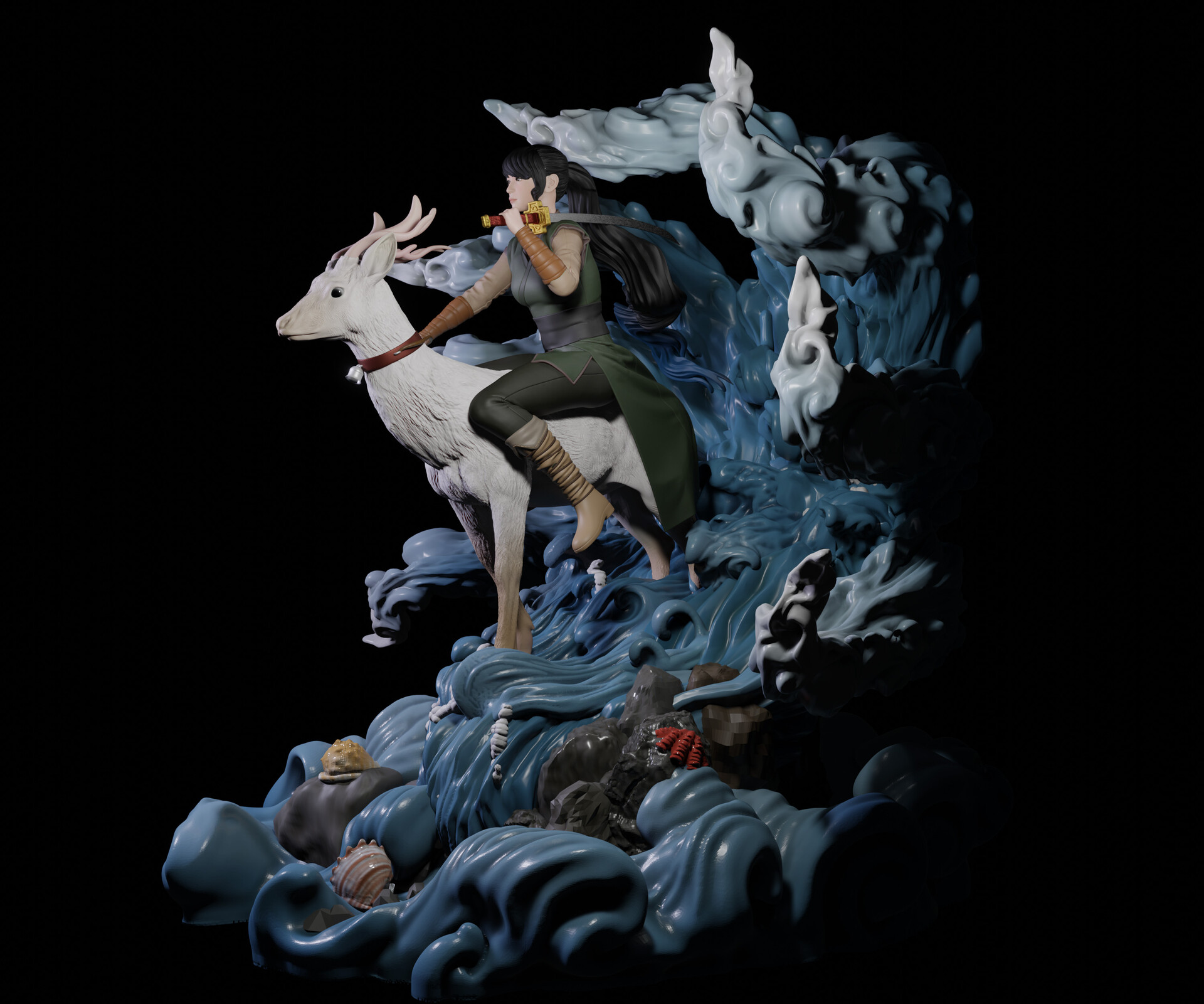 ArtStation - blender练习原创作品破浪