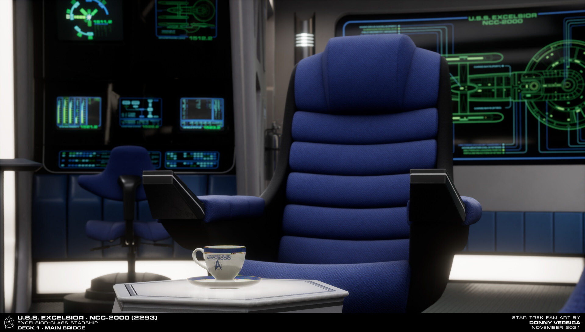 Donny Versiga - U.S.S. Excelsior NCC-2000 Main Bridge -- Star Trek VI ...