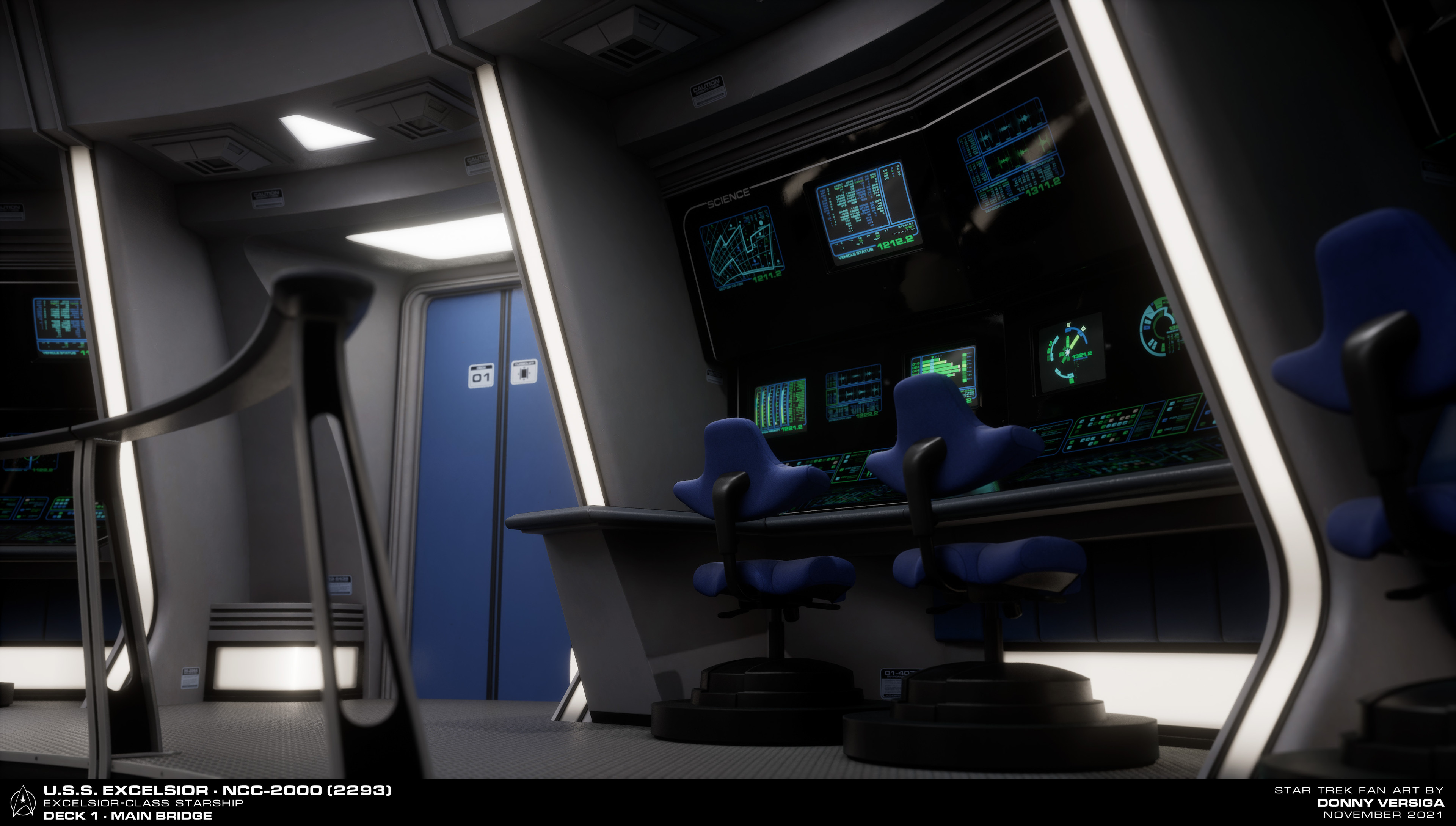 Donny Versiga - U.S.S. Excelsior NCC-2000 Main Bridge -- Star Trek VI ...