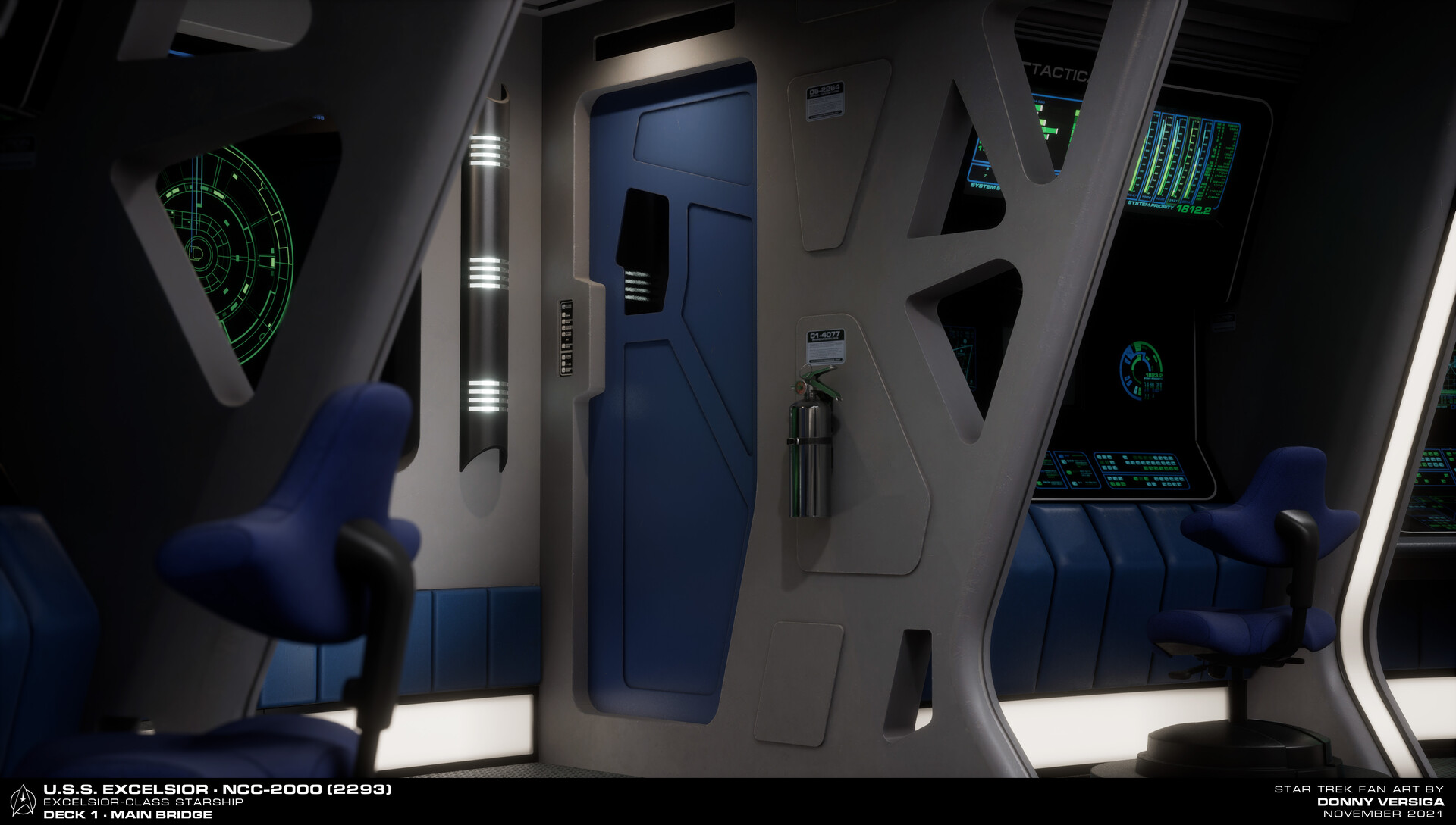 Donny Versiga - U.S.S. Excelsior NCC-2000 Main Bridge -- Star Trek VI ...