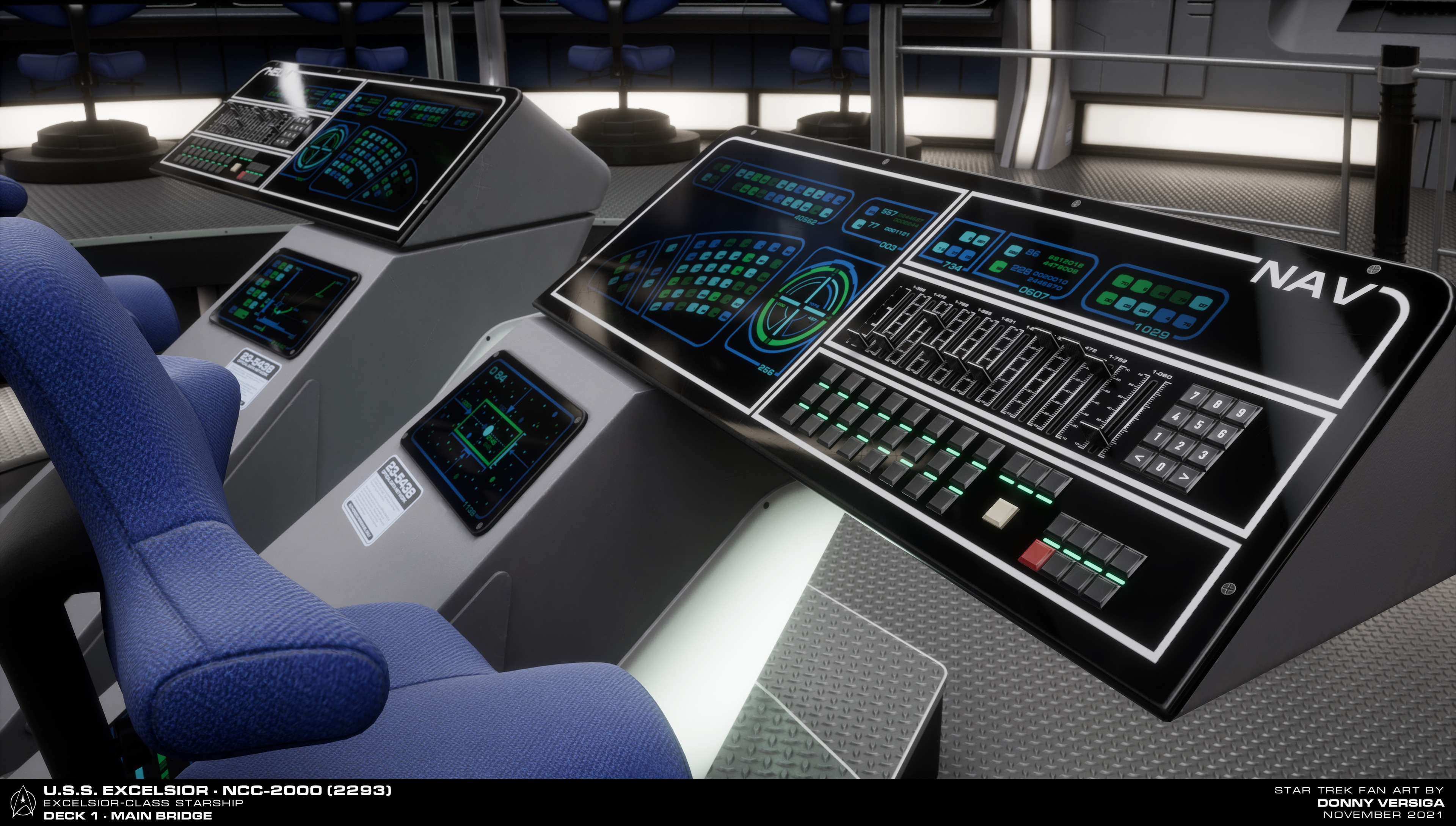 Donny Versiga - U.S.S. Excelsior NCC-2000 Main Bridge -- Star Trek VI ...