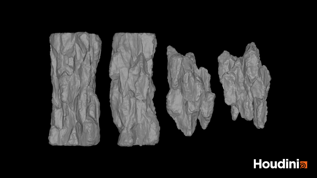 ArtStation - Procedural Cliffs/Rocks in Houdini + Breakdown