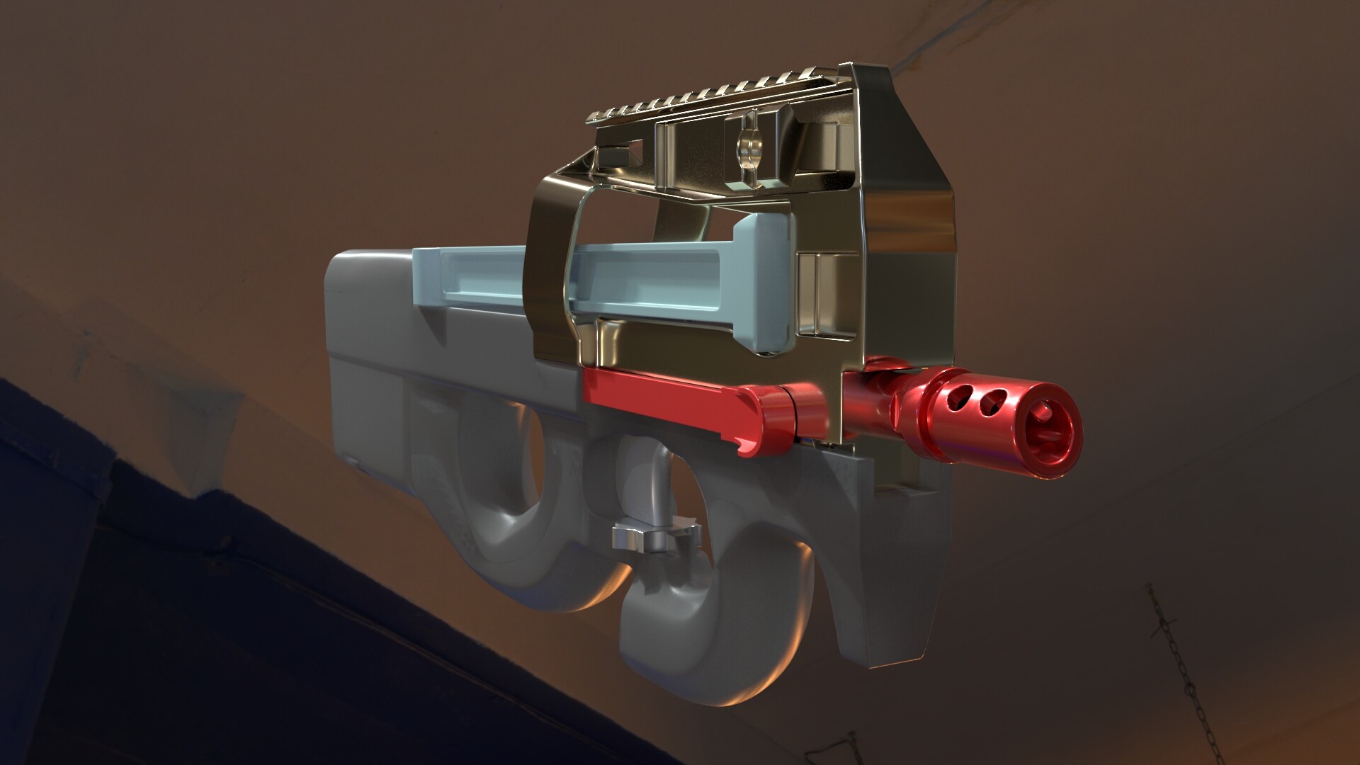 ArtStation - p90 Modelling