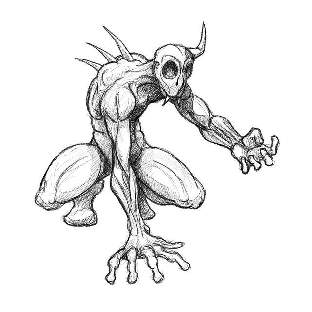ArtStation - Crouching Demon