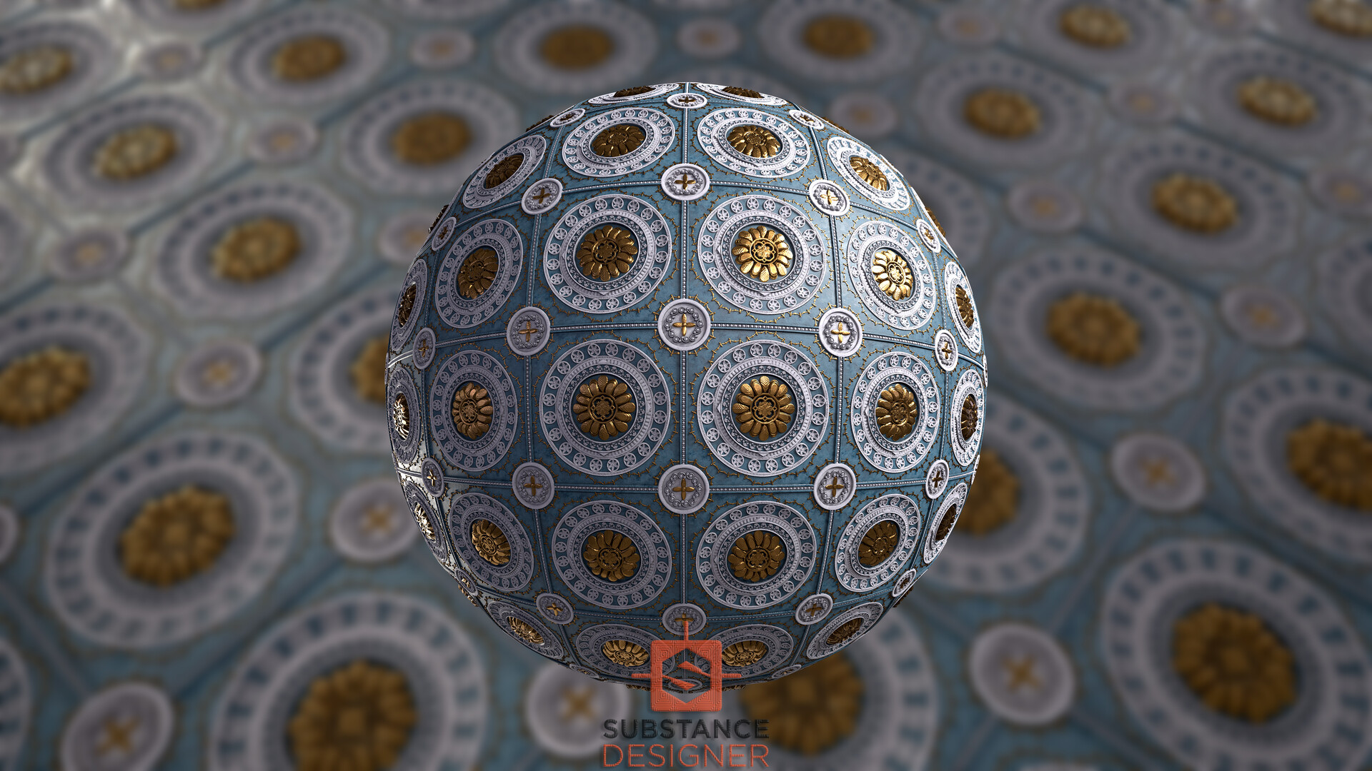 ArtStation - Carved ceiling practice