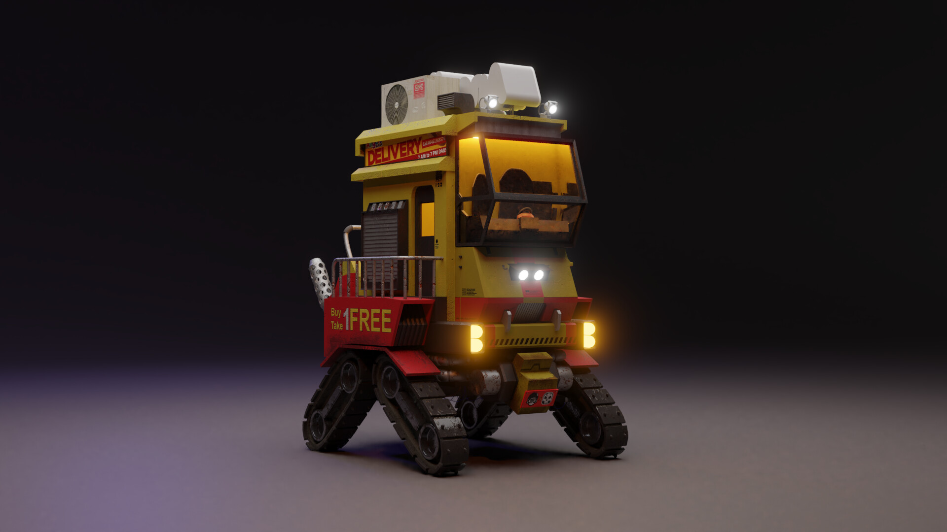 ArtStation - Angel's Burger Tank Concept