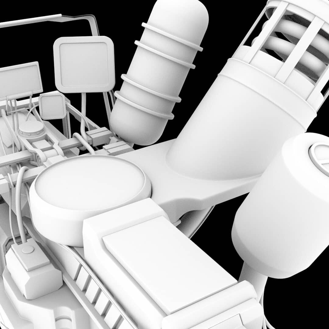 ArtStation - sci-fi flame thrower