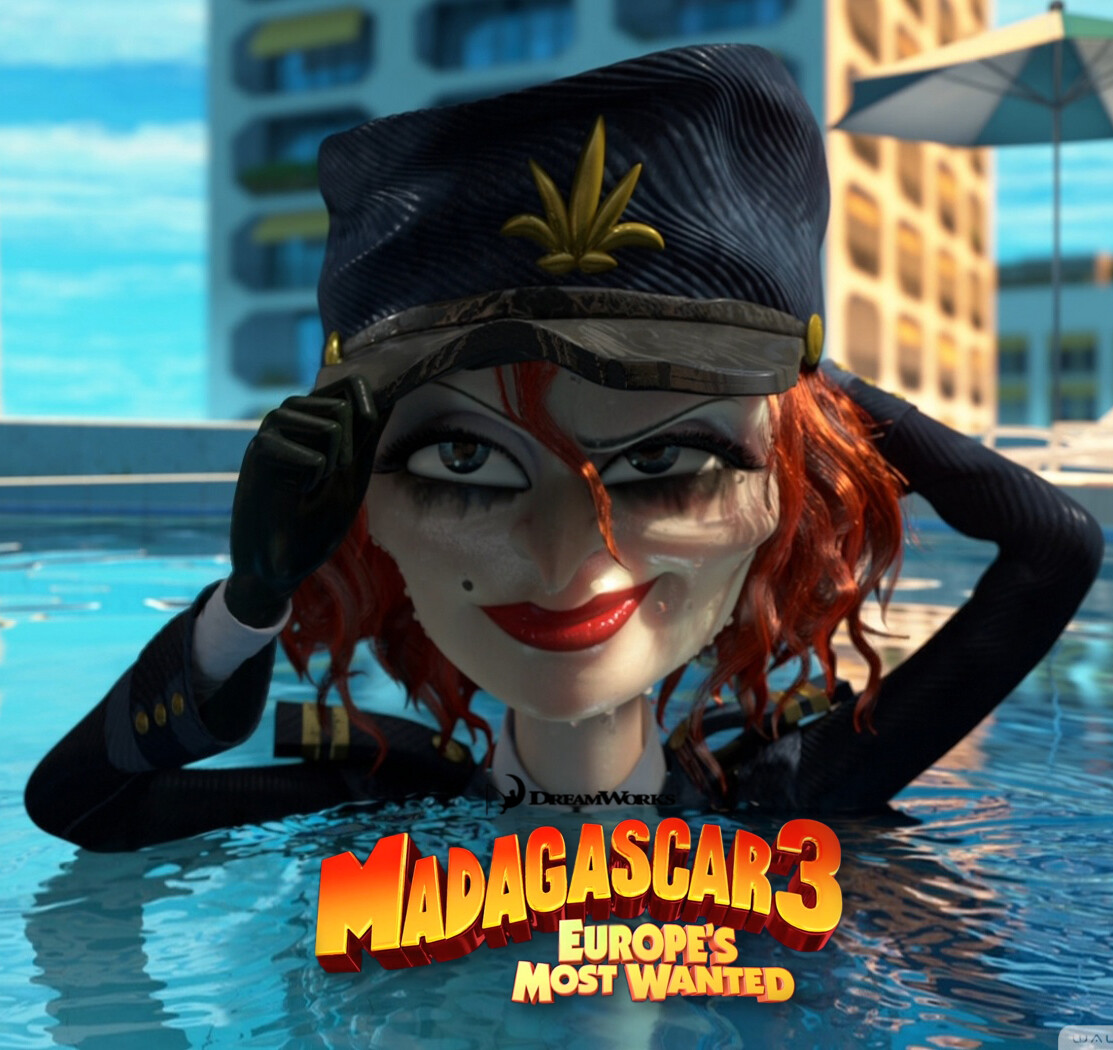 madagascar cartoon police woman