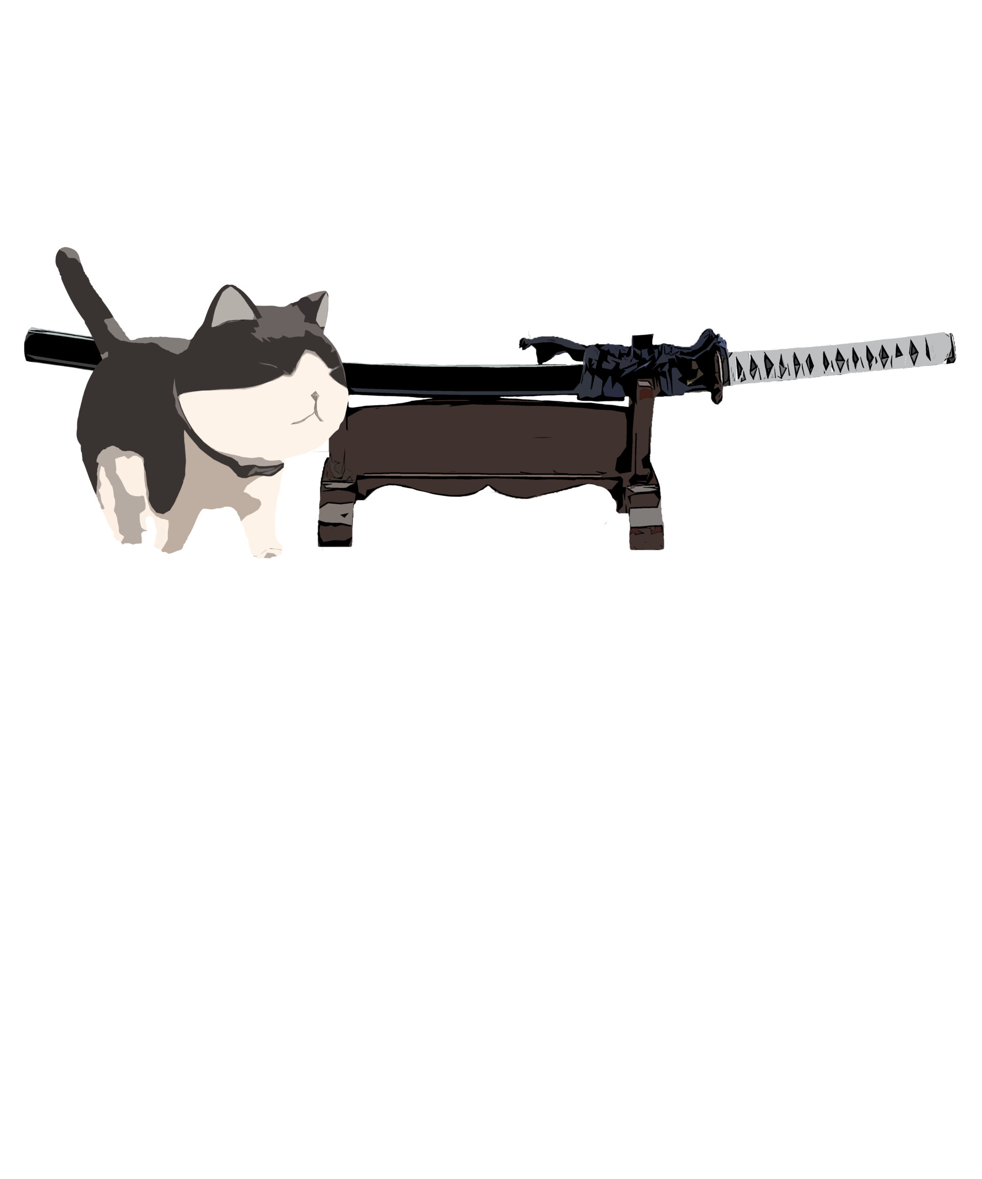 ArtStation - Kitten and Katana