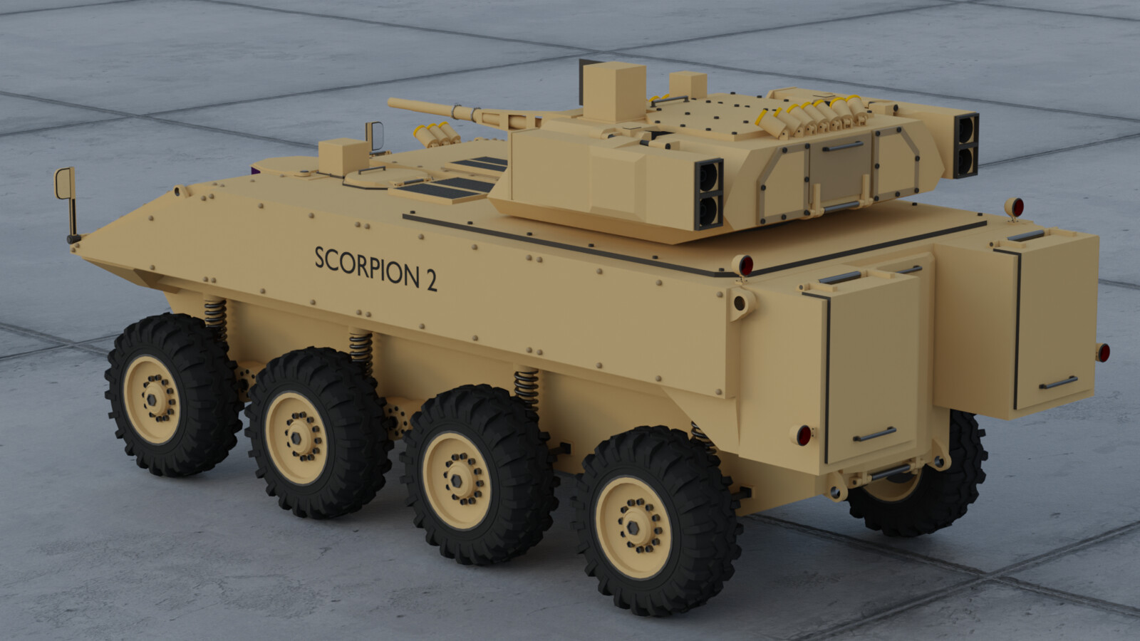 Just1n Nic0las - Scorpion 2 Wheeled APC with remote controlled turret