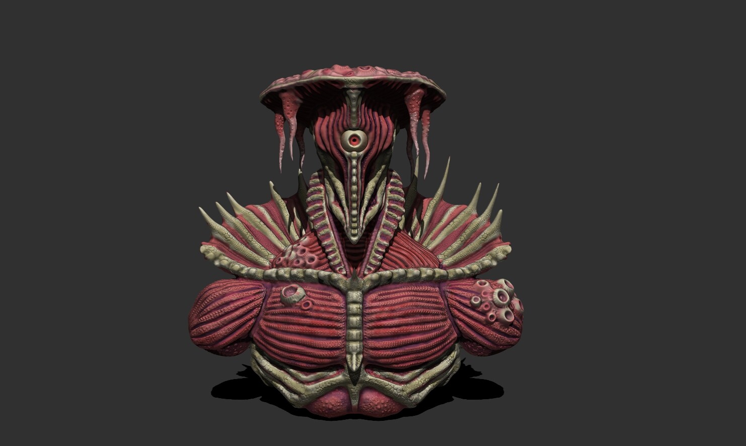 ArtStation - Aquatic Alien Bust