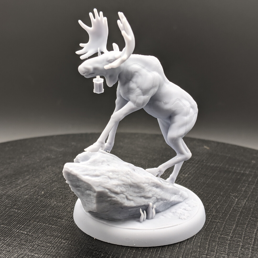 Michael Simpson - Albino Moose - Miniature
