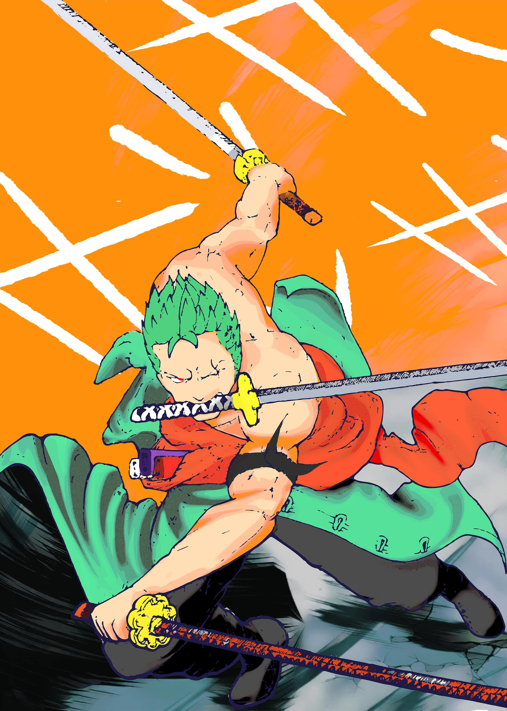 ArtStation - Zoro from One Piece