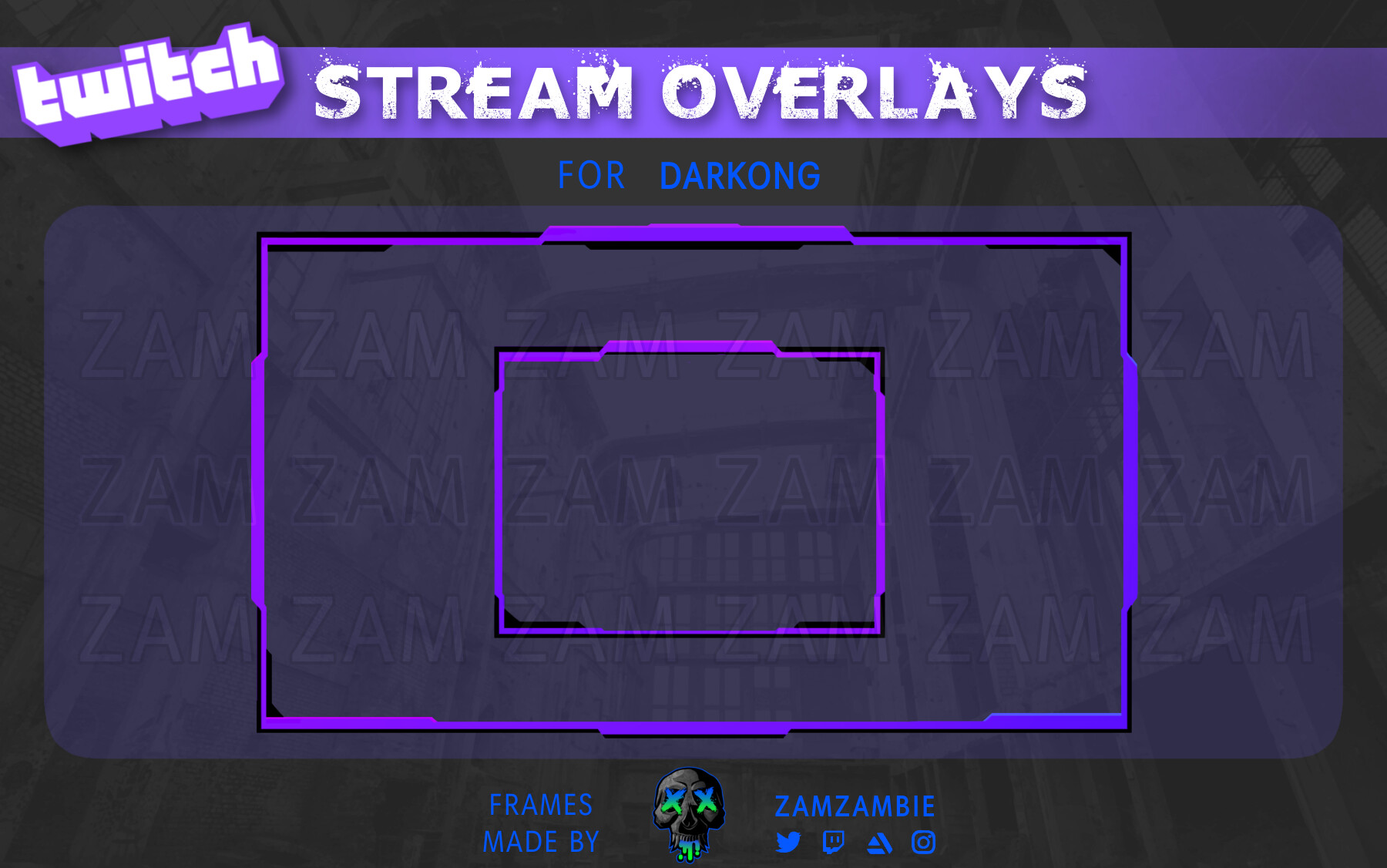 ArtStation - Stream Overlays - Darkong