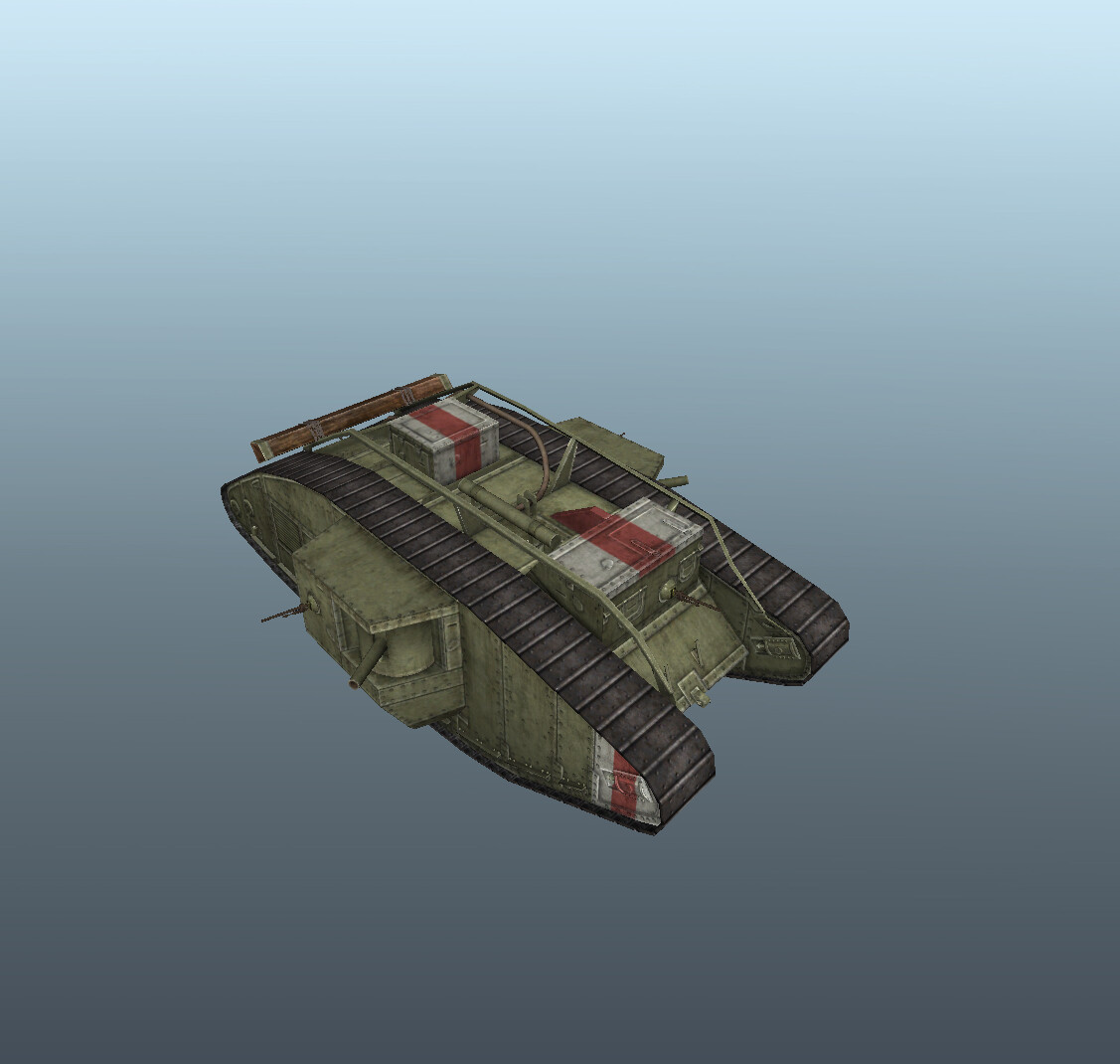 ArtStation - Mark 5 Male Tank (WW1)