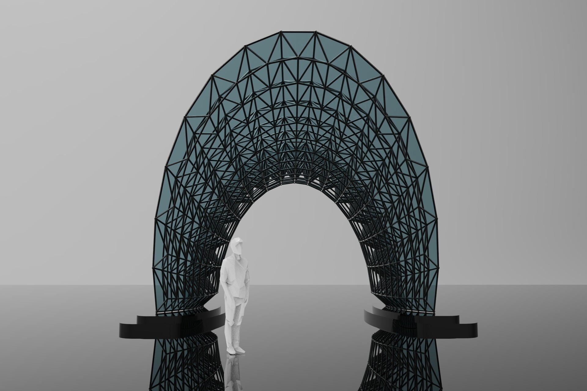 ArtStation - Parametric pipe pavilion model