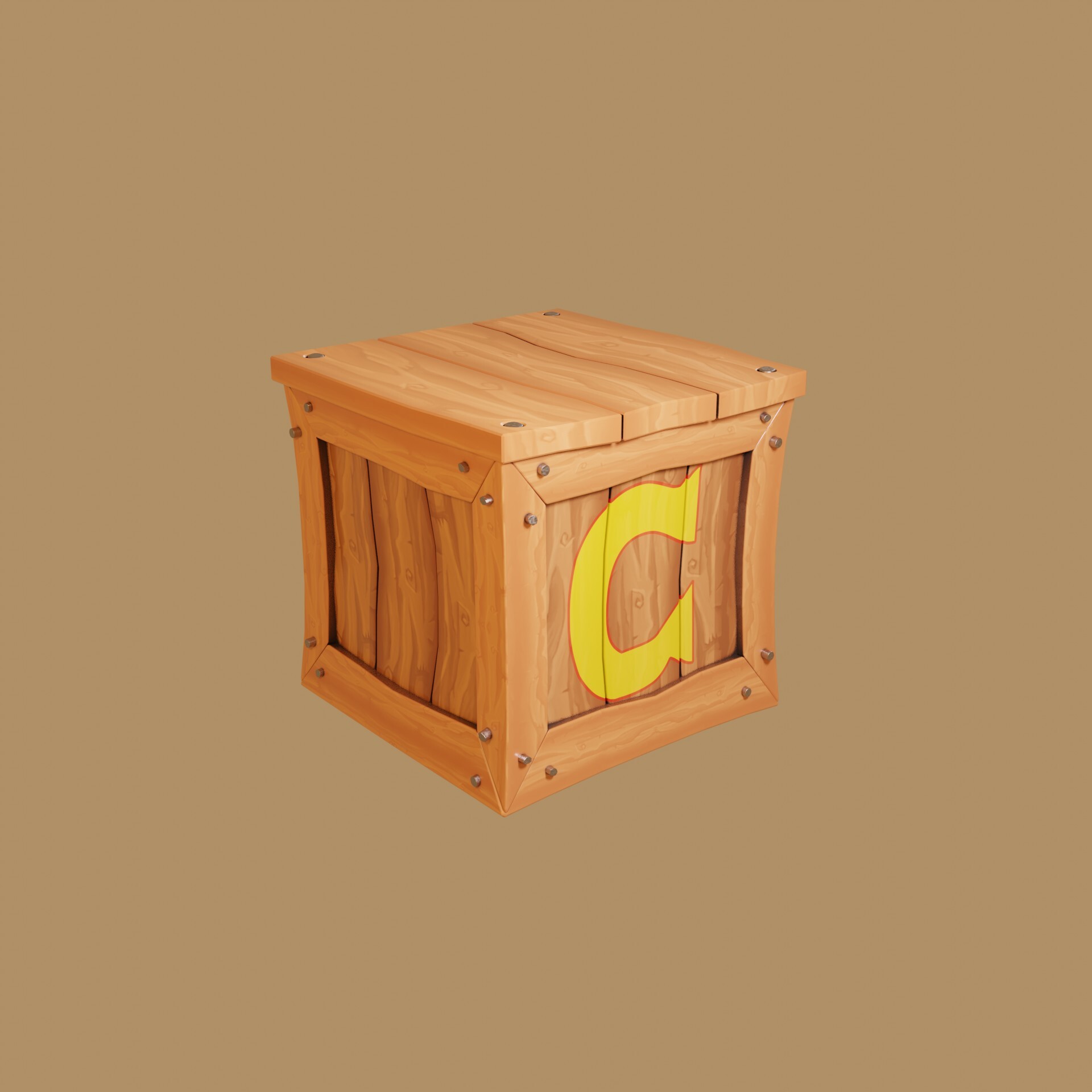 ArtStation - Crash Bandicoot crate