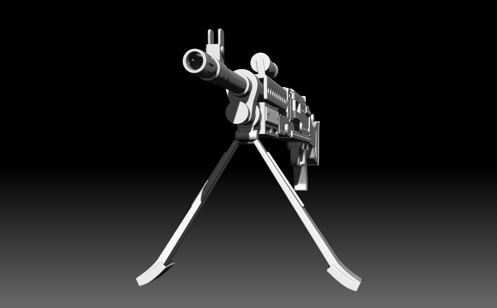 Vignesh E - M240L 3D Machine Gun