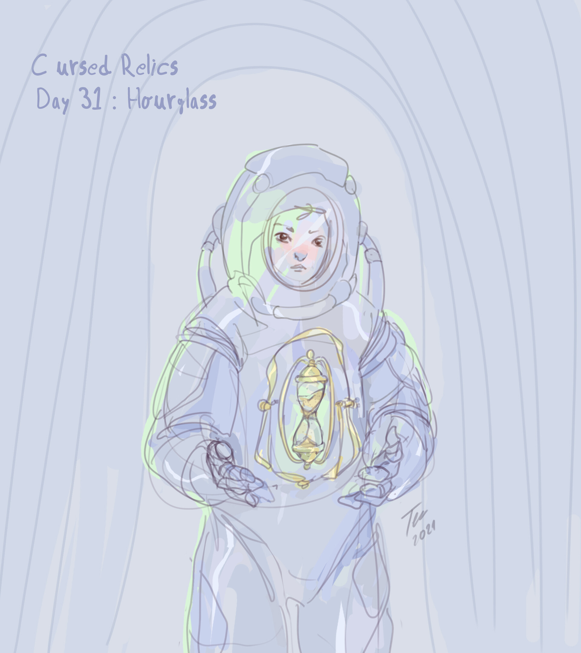 ArtStation - Cursed Relics Day 31 - Hourglass