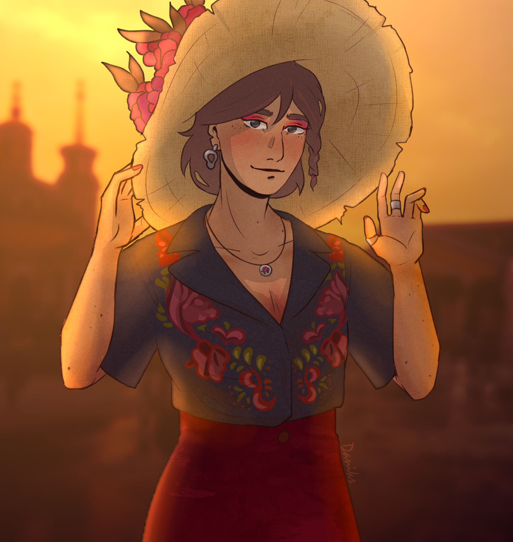 ArtStation - Main character from my game project "Ghost Delivery"