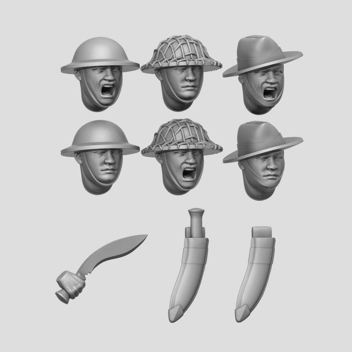 ArtStation - WW2 Gurkha Conversion Kit