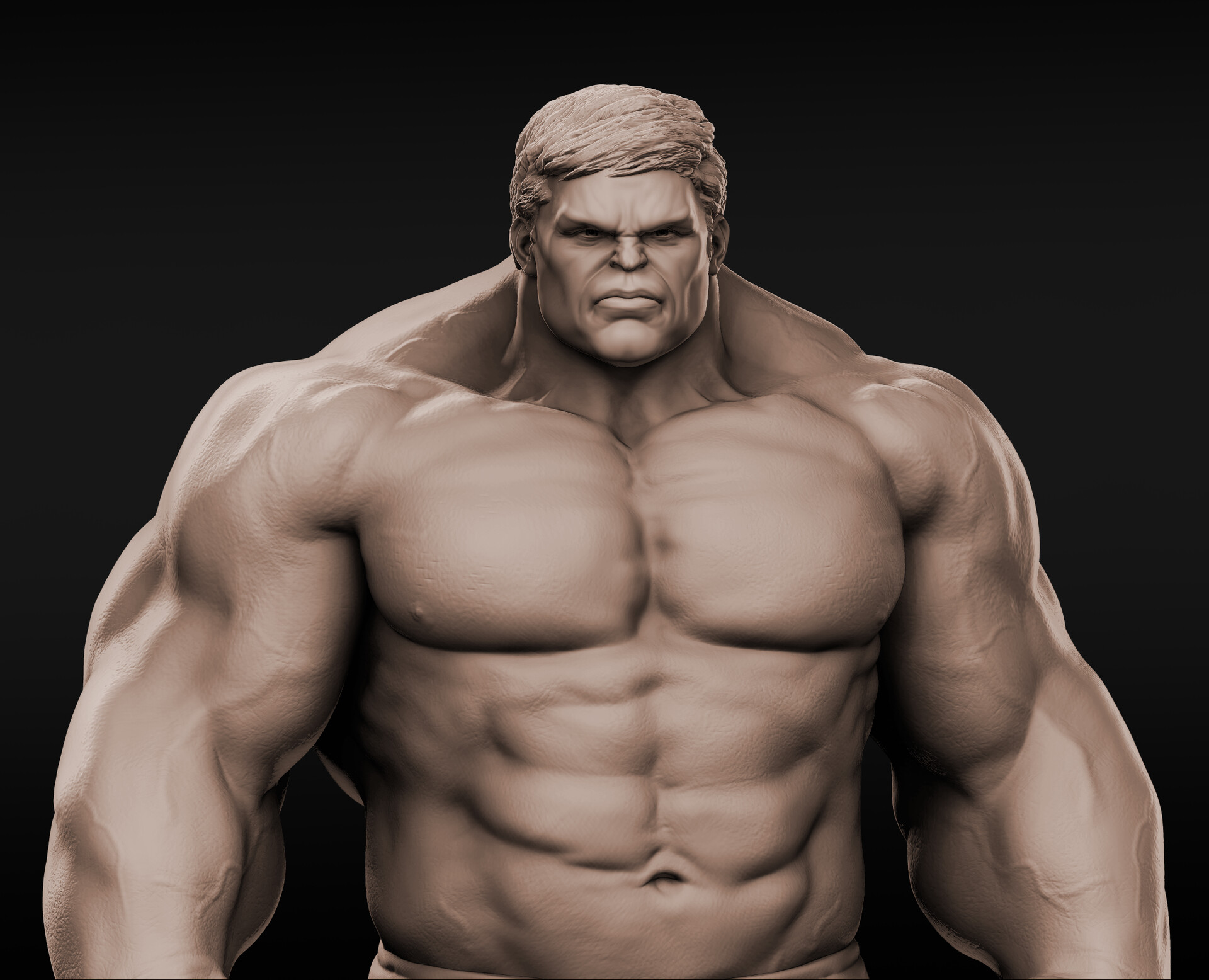 ArtStation - Hulk Anatomy Practice