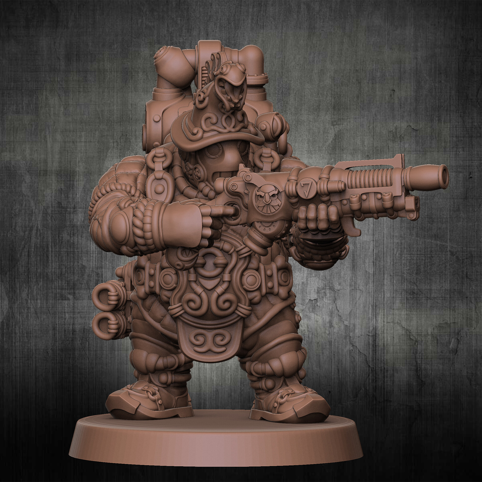 ArtStation - Space Dwarf Guard 4