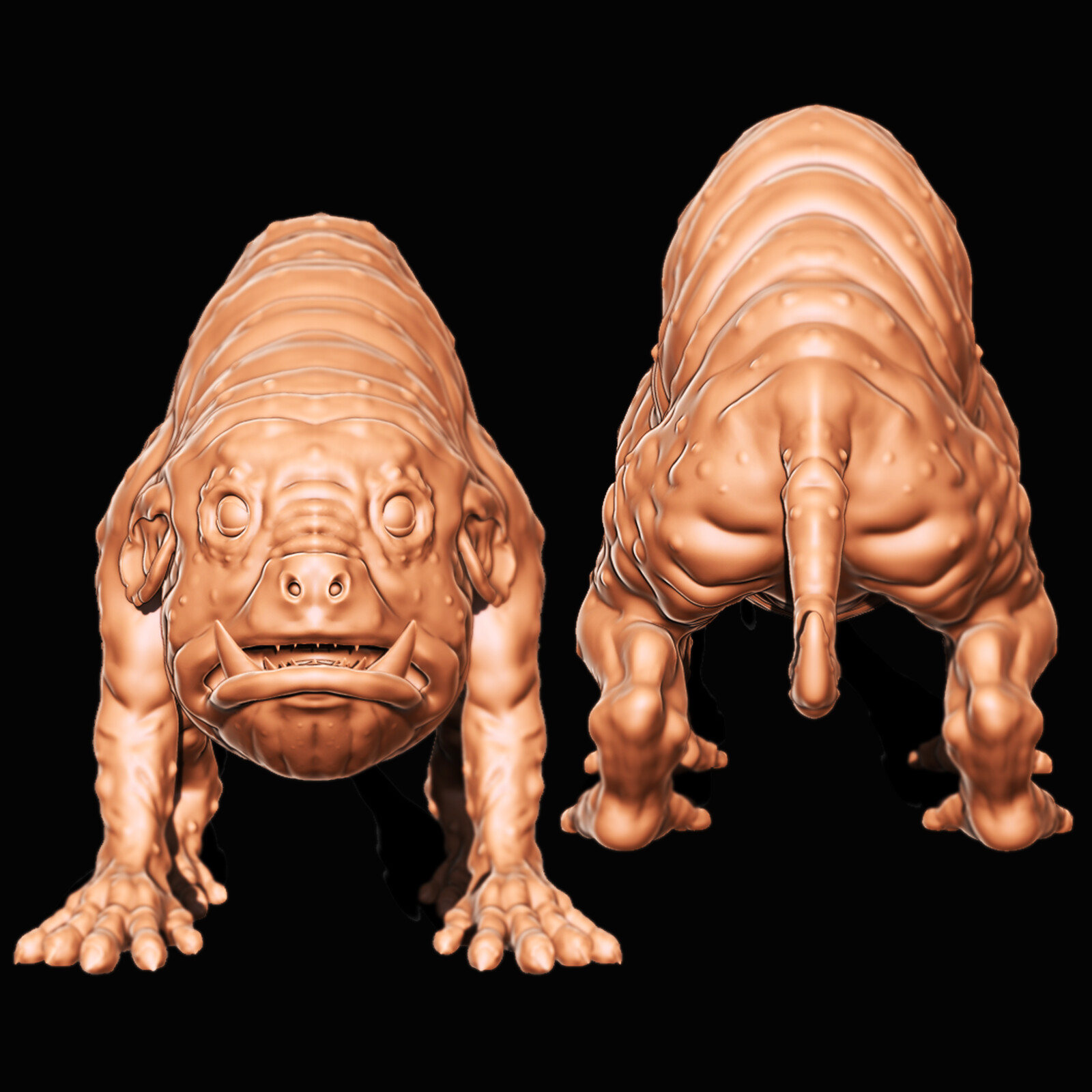 Nathan FitzGerald - Squonk Cryptid (Animated For Game Engine)