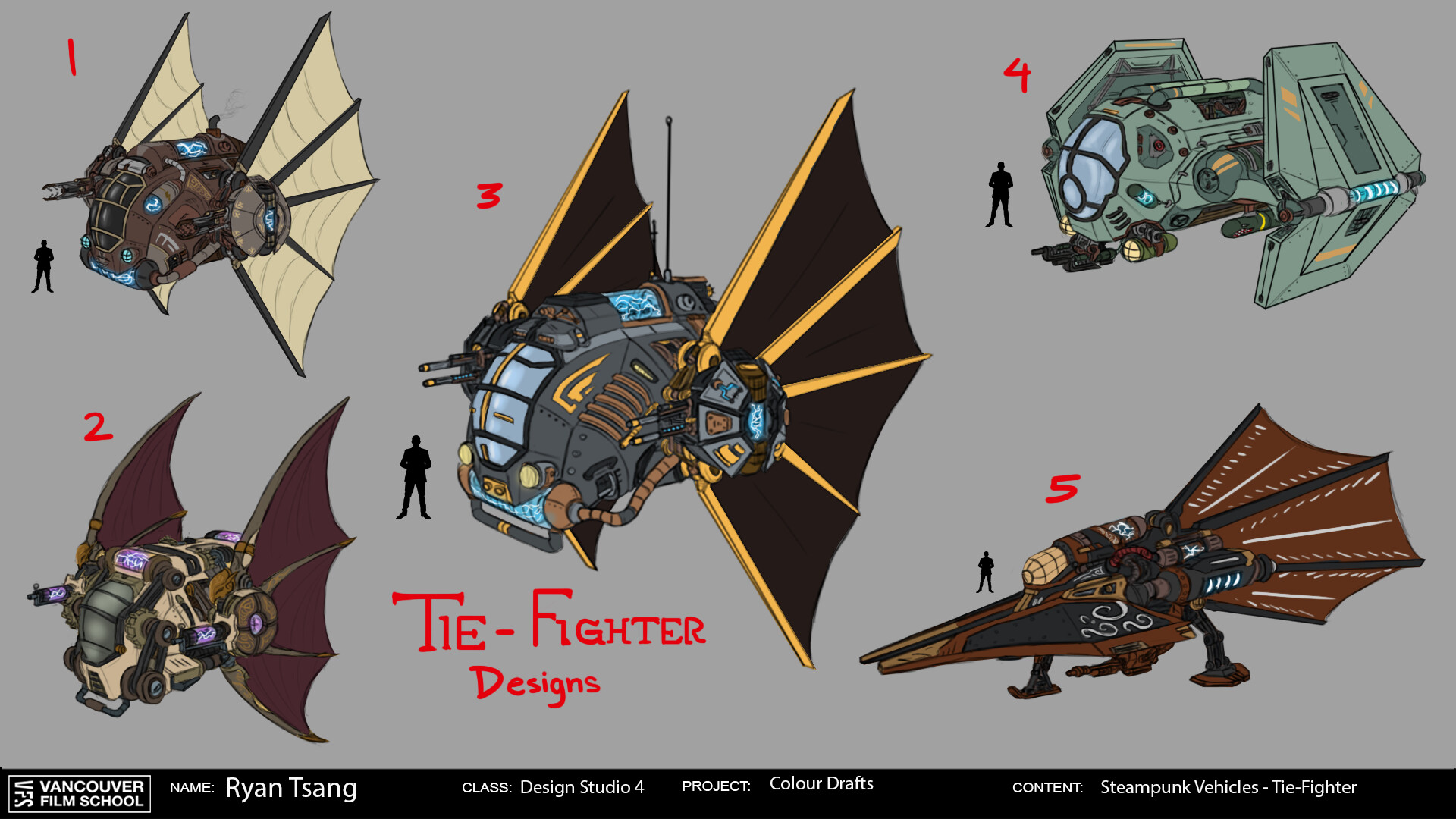 Ryan Tsang - Steam Wars Vehicle Concepts