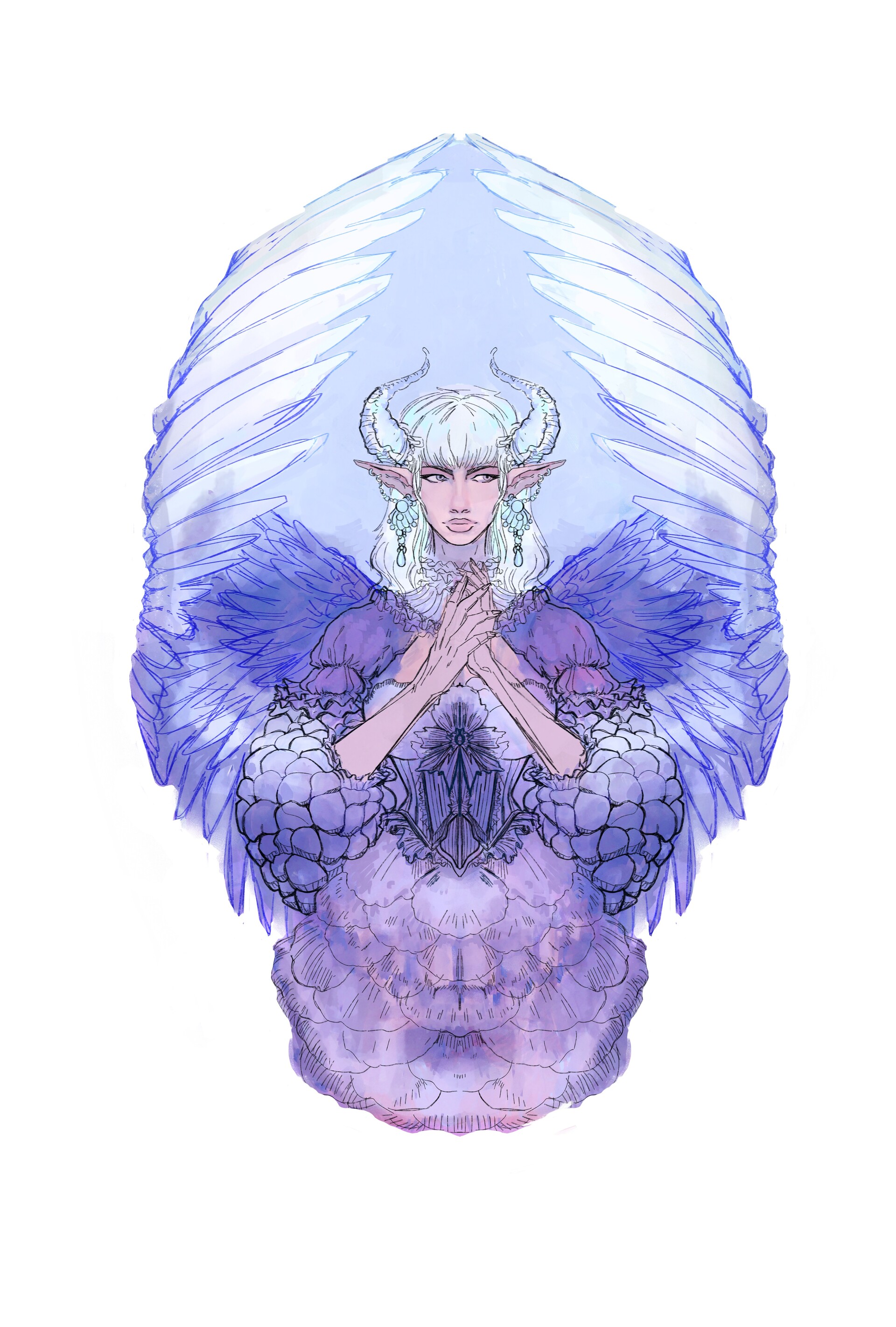 ArtStation - Angel of Death Sketch, Emilia Rittenbach