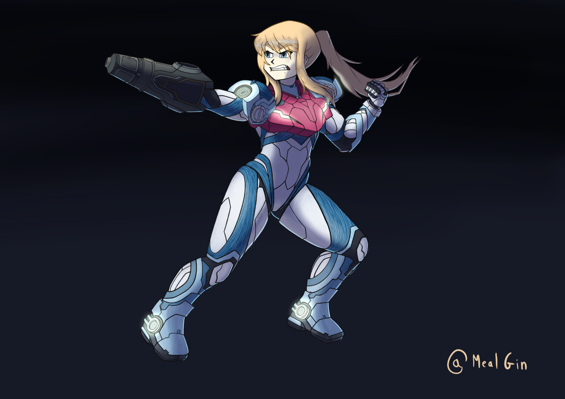 ArtStation - Samus Aran (Metroid Dread Power Suit)