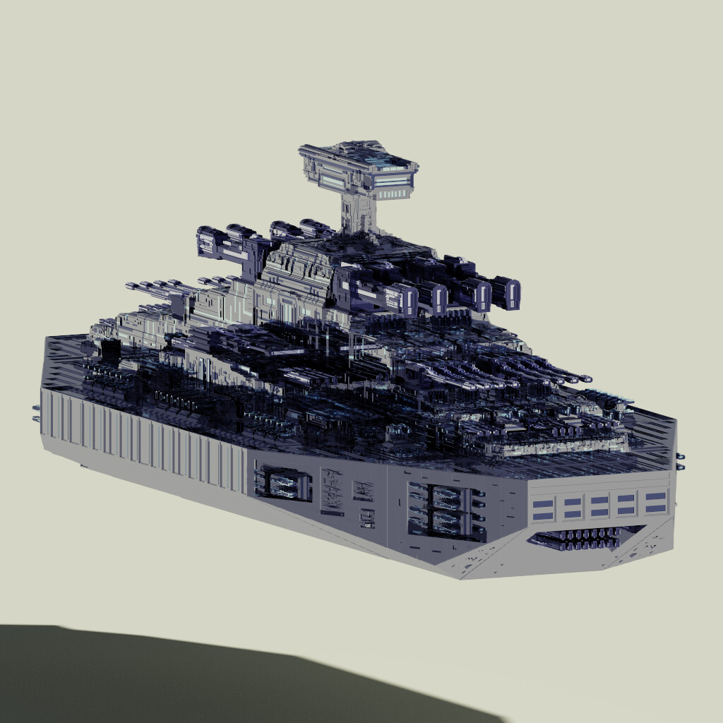 ArtStation - voxel spase ship