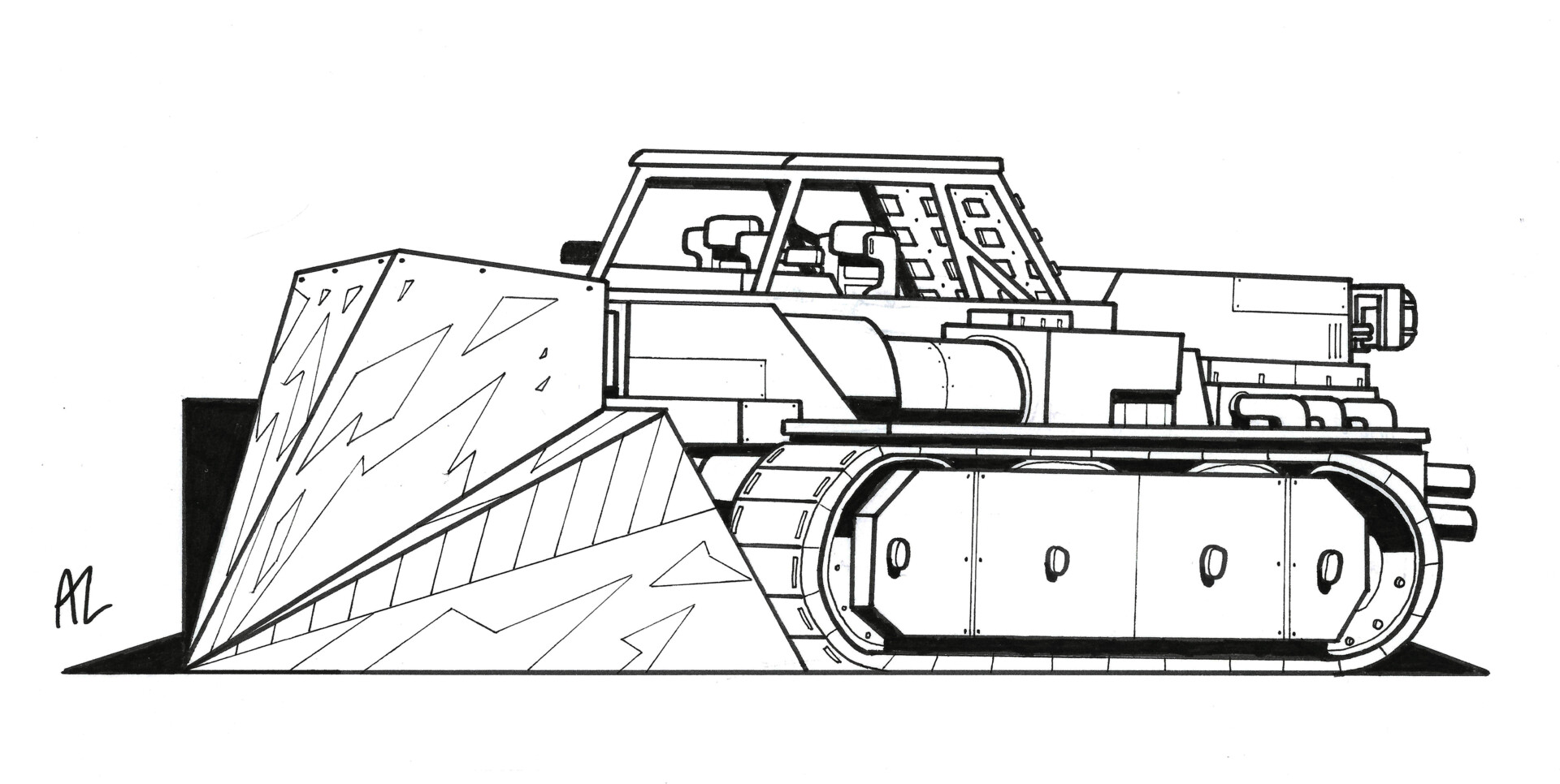 ArtStation - 17 - Collide (Inktober 2021)