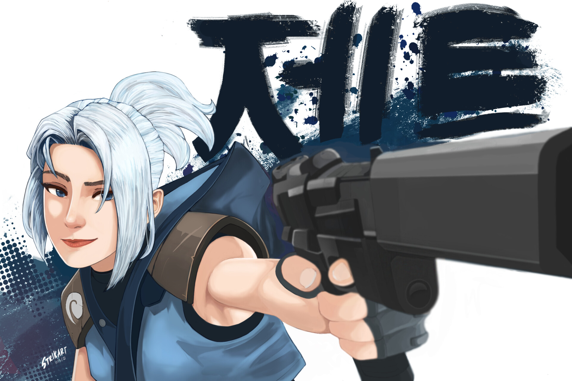 ArtStation - Jett from Valorant: My first Digital Artwork