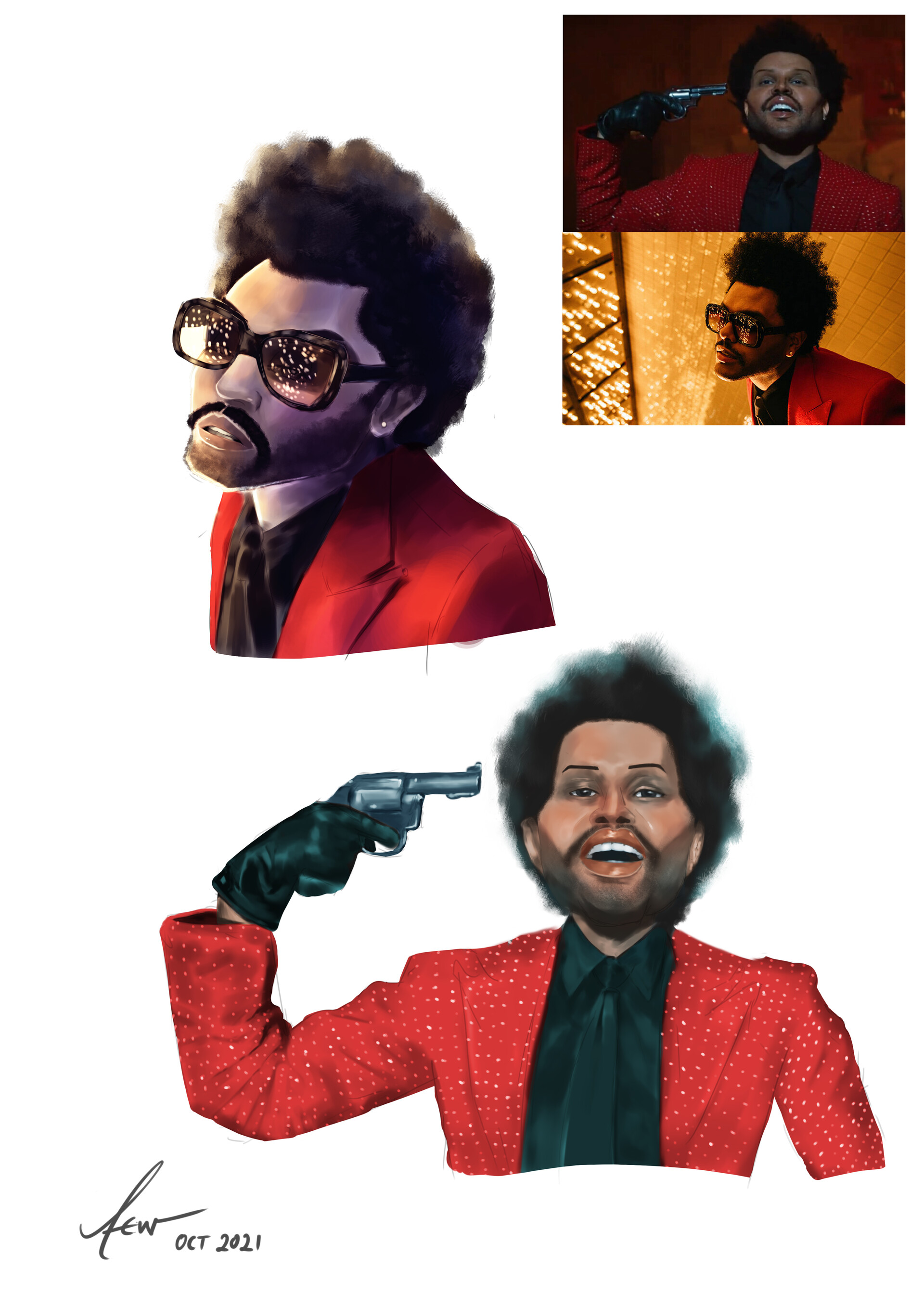 ArtStation - The Weeknd Illustration