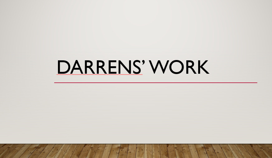 Charlie Keys - Darren's Work
