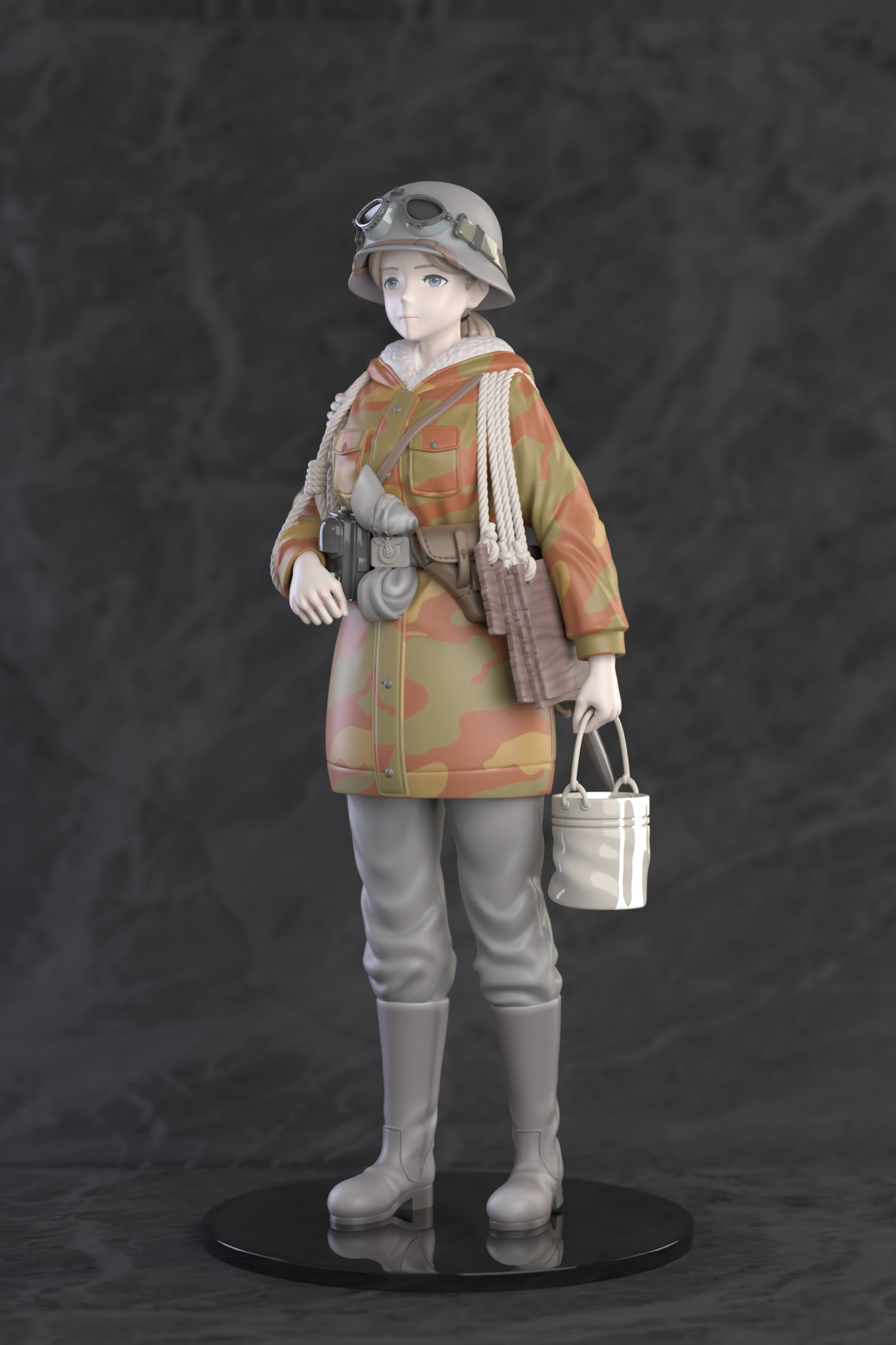 Anime German Soldier